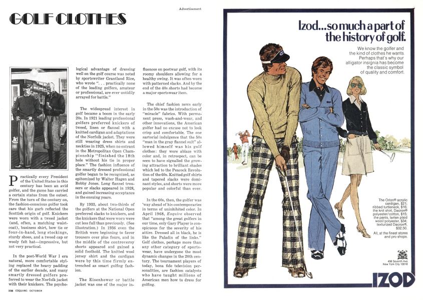 Izod | Esquire | OCTOBER 1974