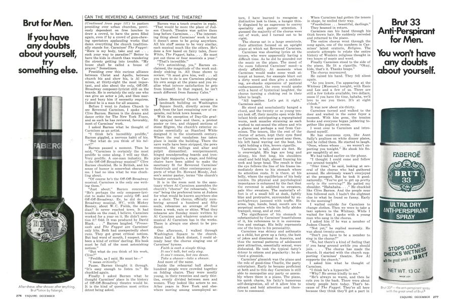 Advertisement: Brut 33 | Esquire | DECEMBER 1974