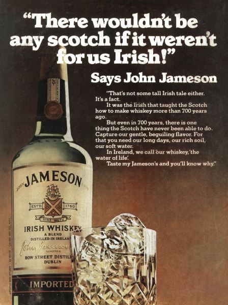 Advertisement: John Jameson | Esquire | DECEMBER 1974