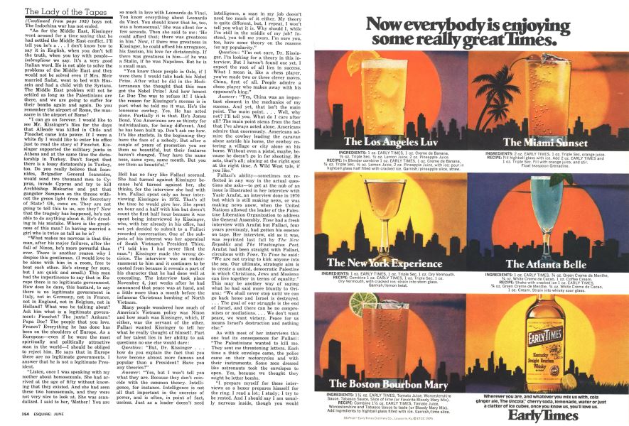 Early Times | Esquire | JUNE 1975