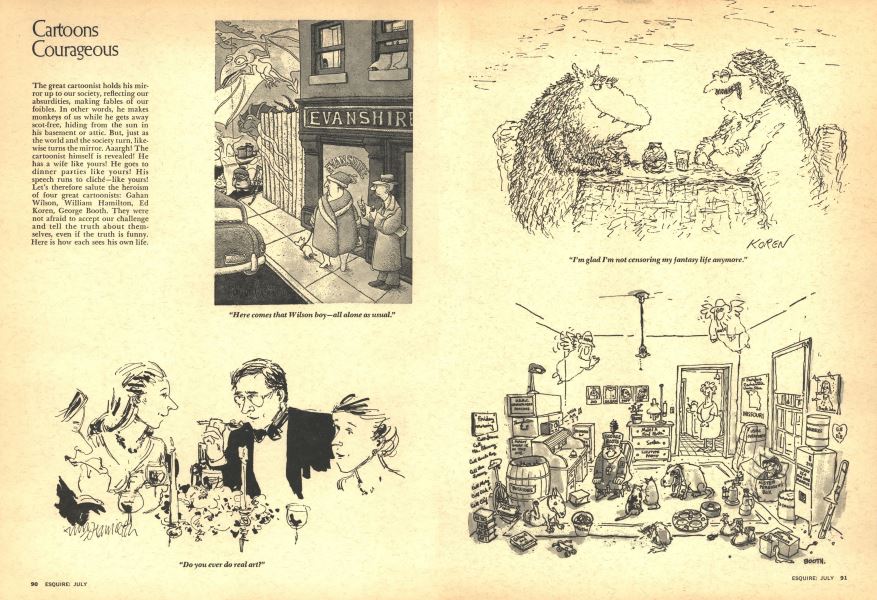 Cartoons Courageous | Esquire | JULY 1975