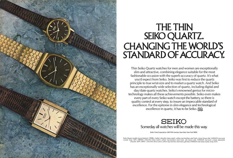 Seiko Time Corporation | Esquire | OCTOBER 1975