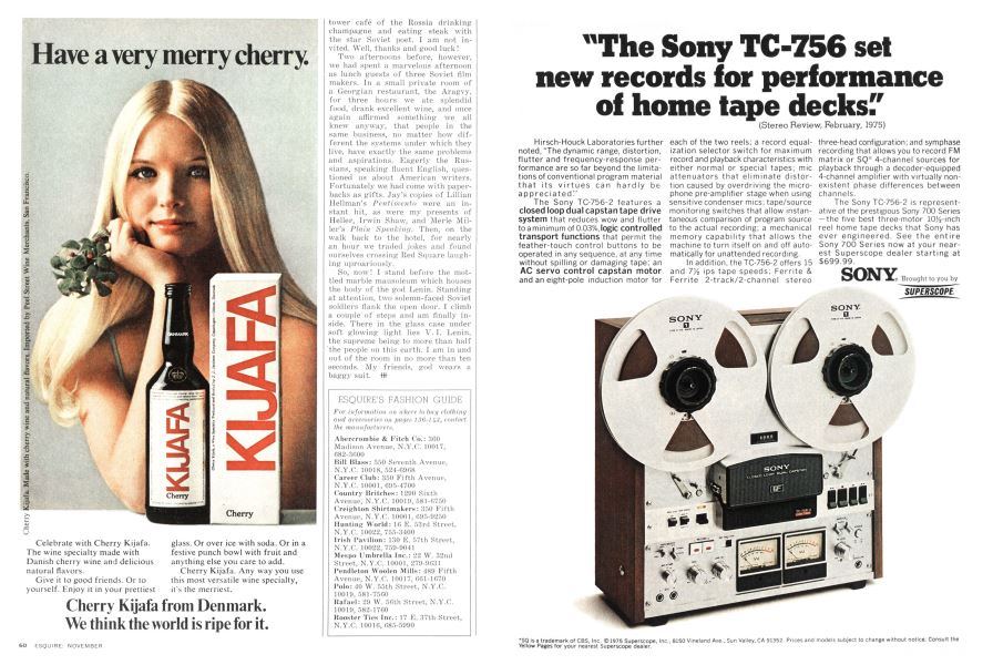Superscope: Sony | Esquire | NOVEMBER 1975