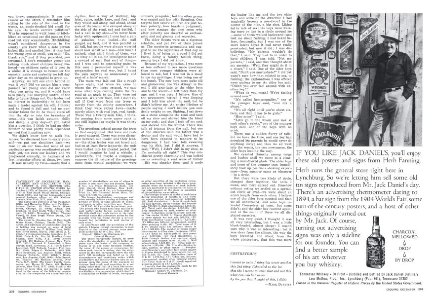 CONTRETEMPS | Esquire | DECEMBER 1975