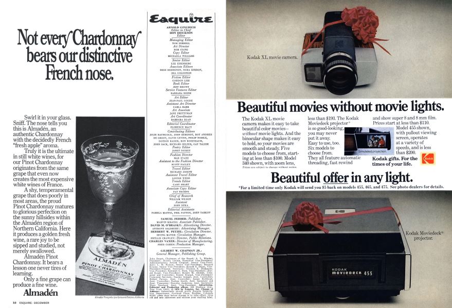 Kodak: Kodak Moviedeck | Esquire | DECEMBER 1975