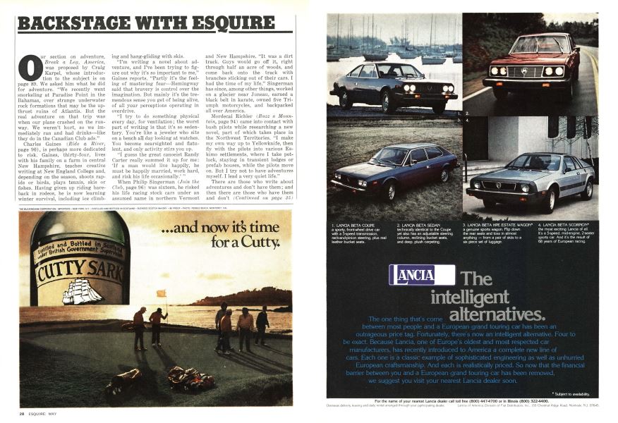 Backstage with Esquire | Esquire | MAY 1976