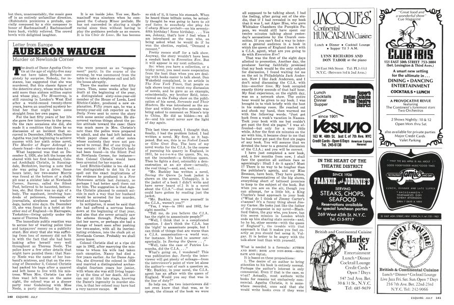 Murder at Newlands Corner | Esquire | JULY 1976