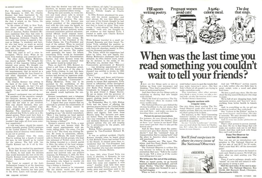 The National Observer | Esquire | OCTOBER 1976