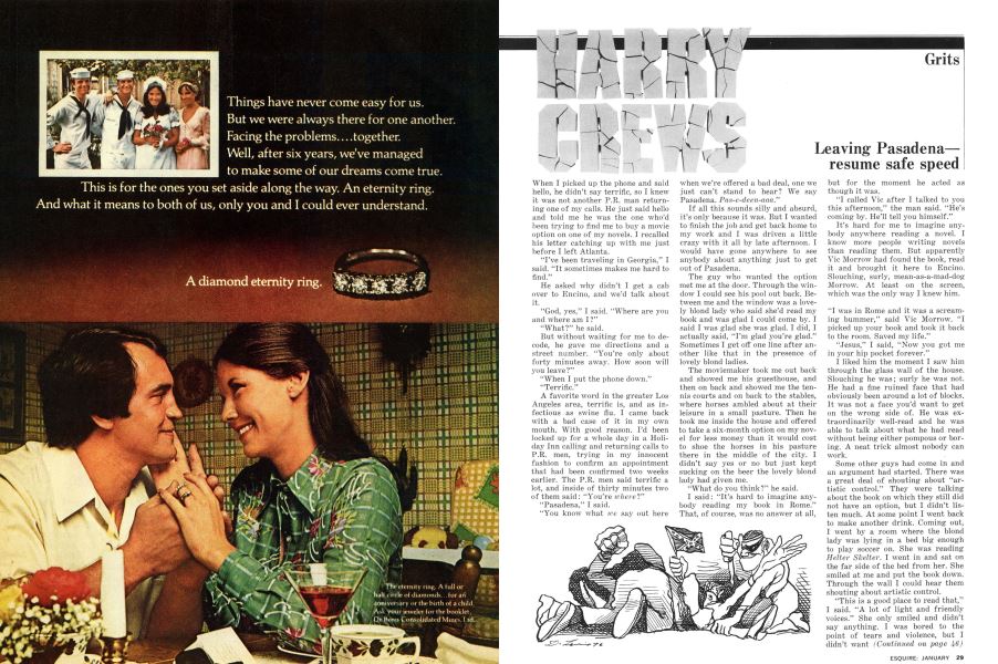 Leaving Pasadena— resume safe speed | Esquire | JANUARY 1977