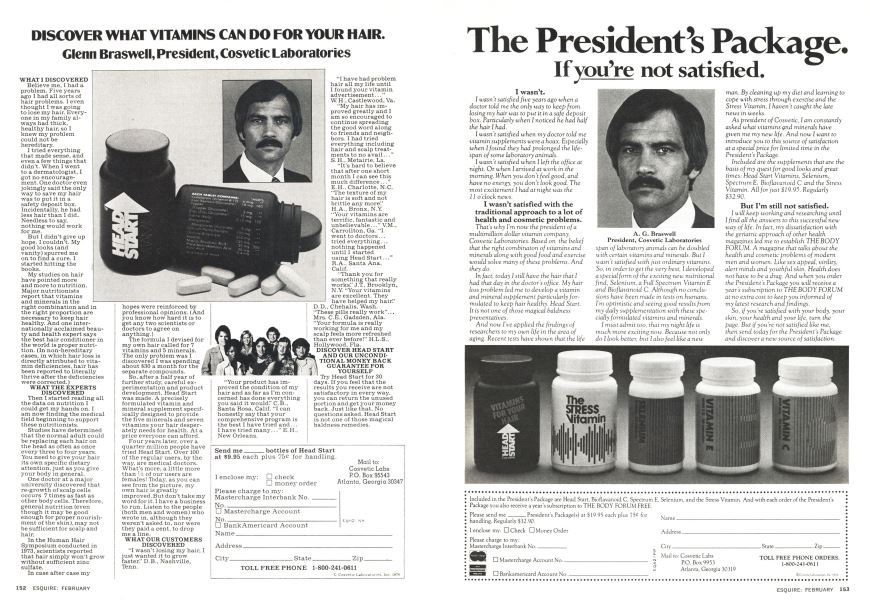 Cosvetic Labs | Esquire | FEBRUARY 1977