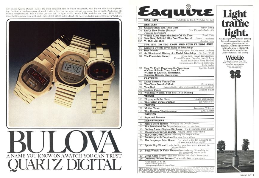 Bulova Watch Co.: the Bulova Quartz Digital | Esquire | MAY 1977
