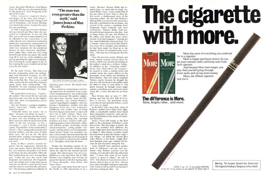 R J Reynolods Tobacco Co: More | Esquire | July,18 1978