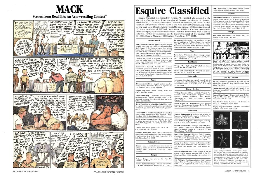Scenes From Real Life | Esquire | August 15,1978