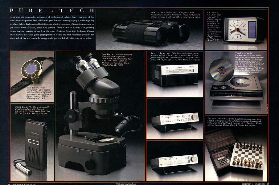 Pure Tech | Esquire | December 5, 1978