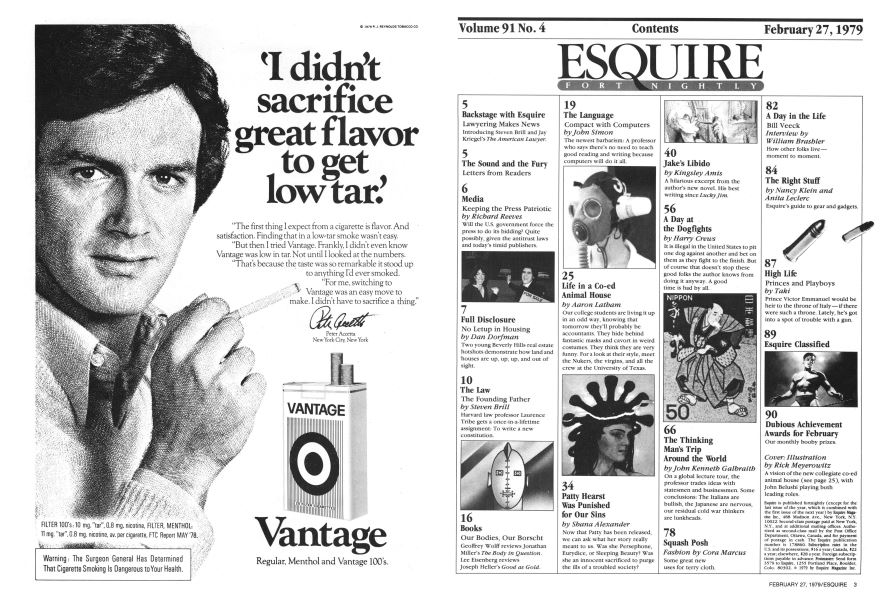 Contents | Esquire | February 27, 1979