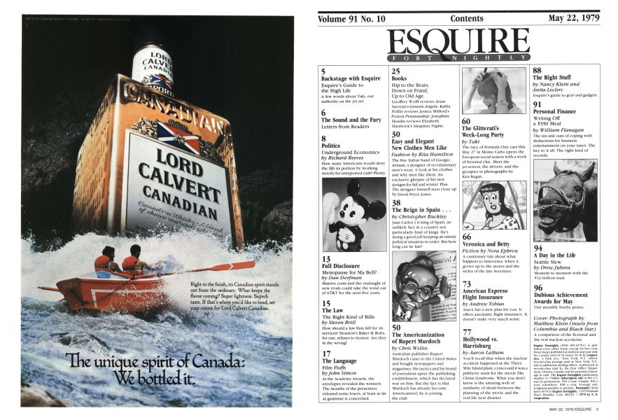 Contents | Esquire | May 22, 1979