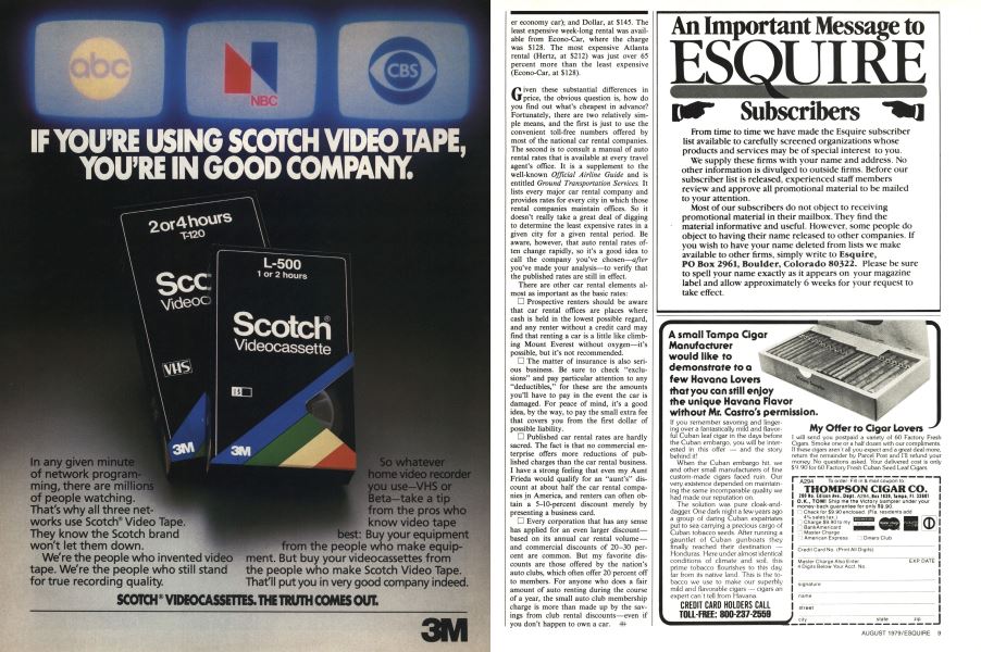 Scotch Video Tape 3m | Esquire | August 1979