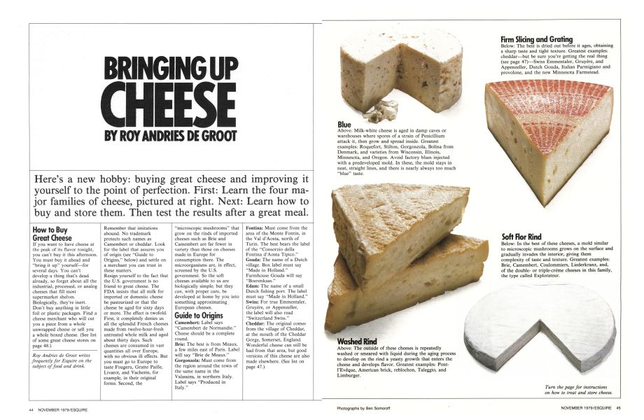 Bringing Up Cheese | Esquire | NOVEMBER 1979