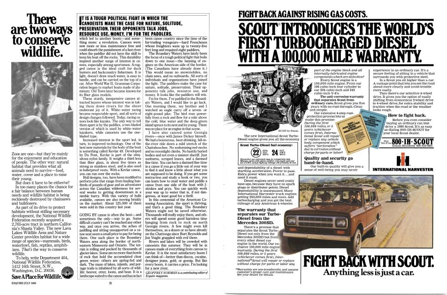 National Wildlife Federation | Esquire | JULY 1980