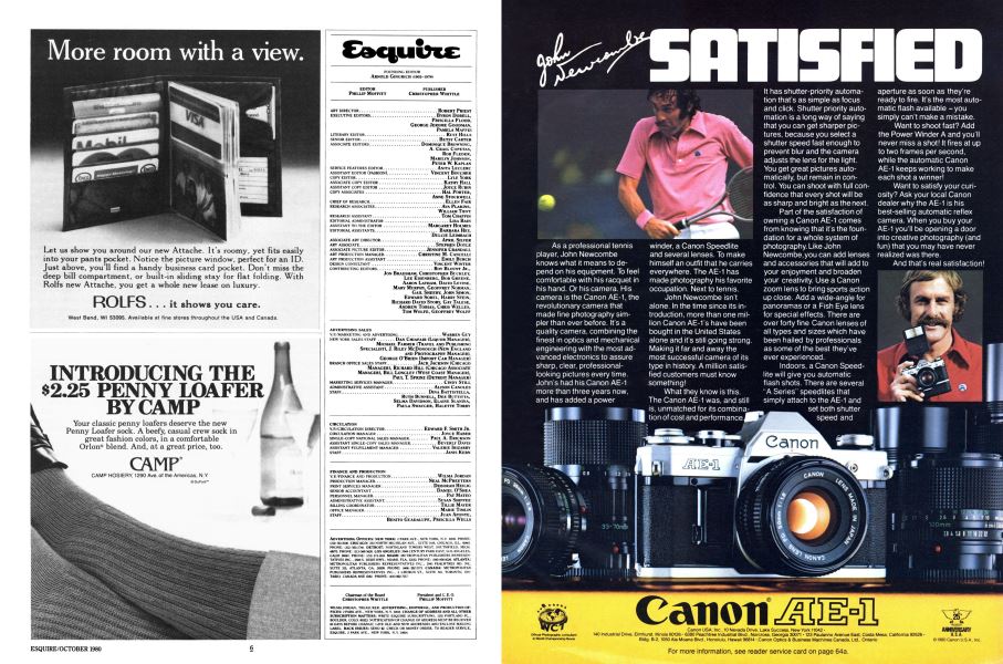 Canon USA, Inc.: Canon AE-1 | Esquire | OCTOBER 1980