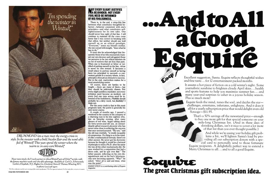 Advertisement: Esquire | Esquire | NOVEMBER 1980