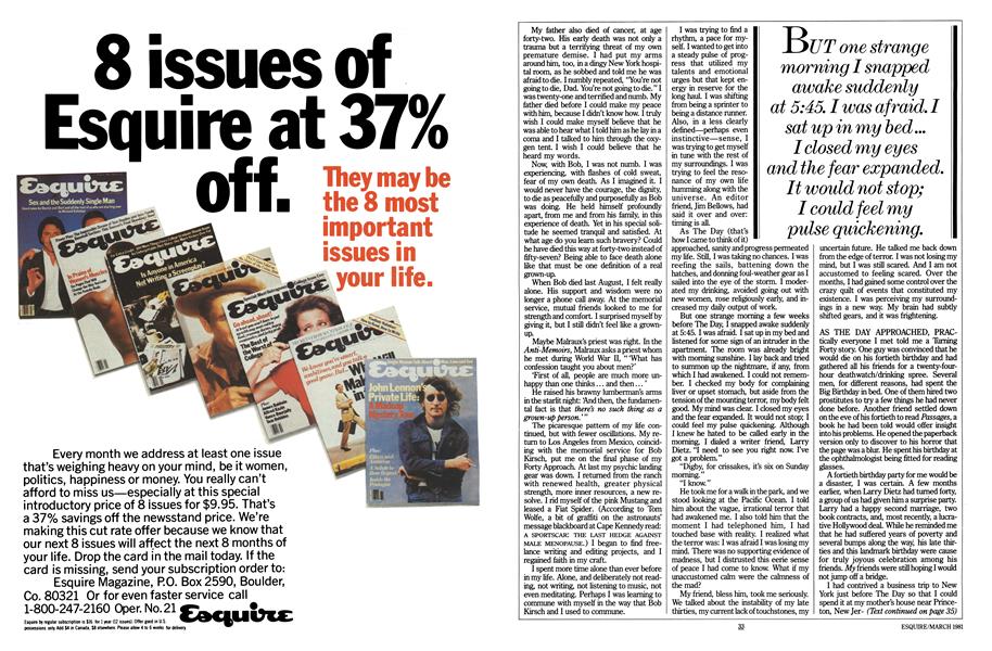 Advertisement: Esquire Magazine | Esquire | MARCH 1981