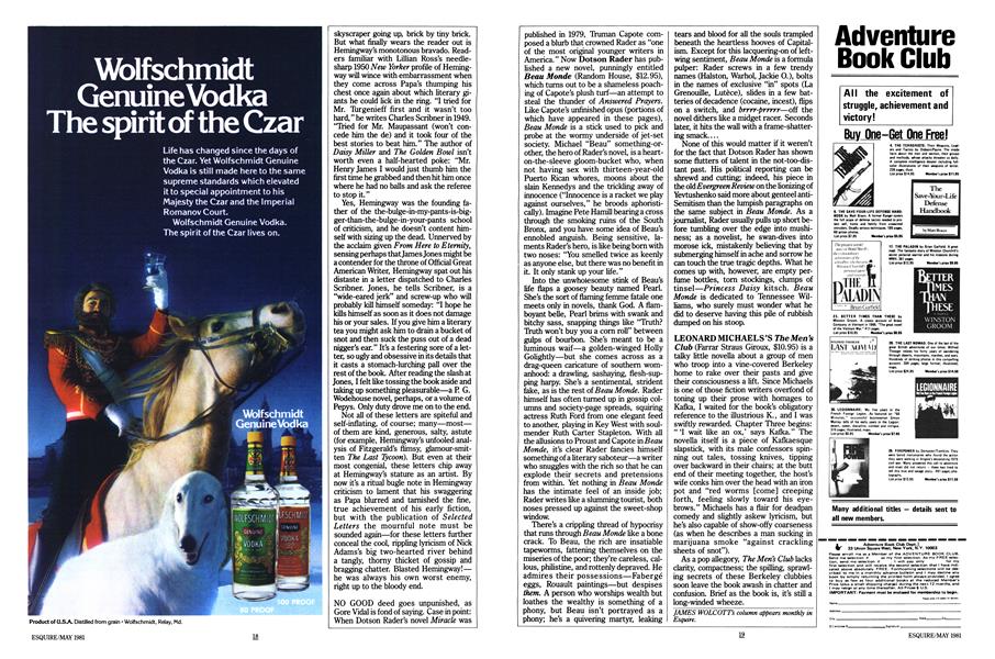Adventure Book Club | Esquire | MAY 1981