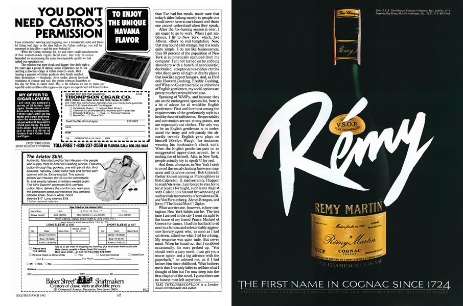 THOMPSON CIGAR CO. | Esquire | MARCH 1982