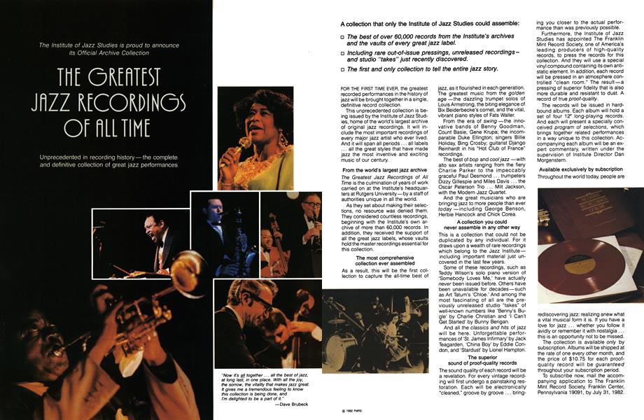 The Greatest Jazz Recordings of All Time | Esquire | JULY 1982
