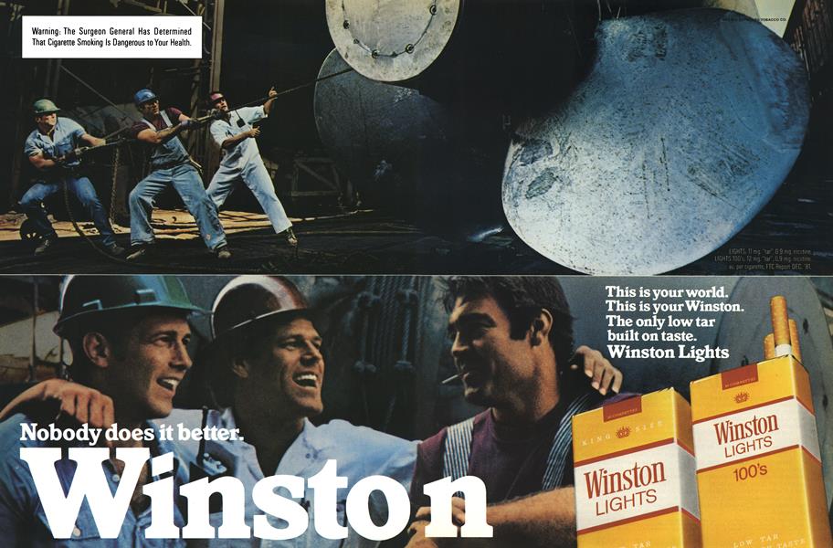 Advertisement: Winston Lights | Esquire | SEPTEMBER 1982