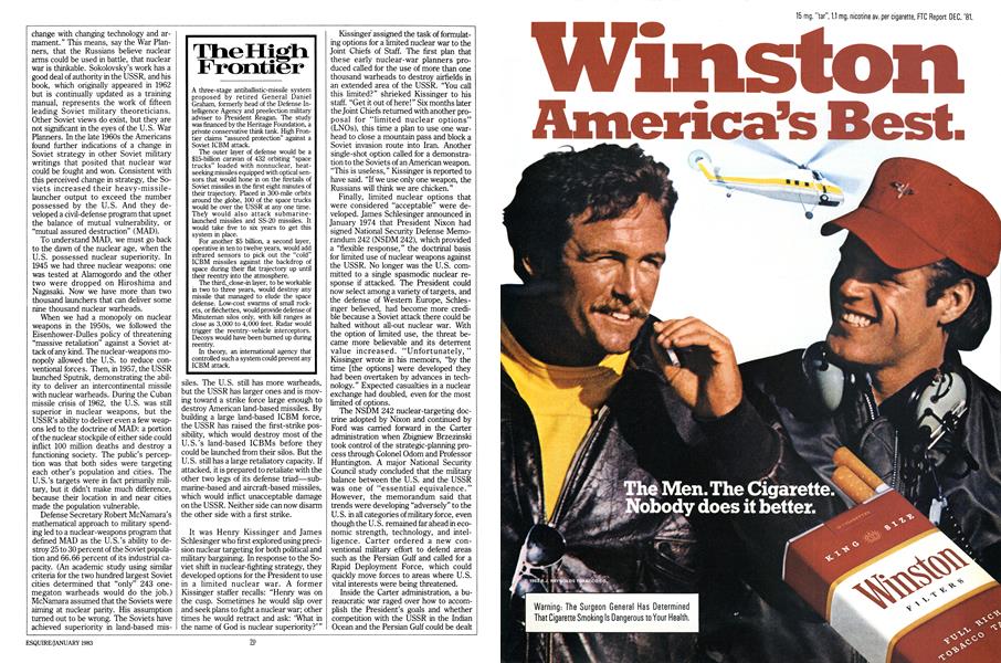 The High Frontier | Esquire | JANUARY 1983
