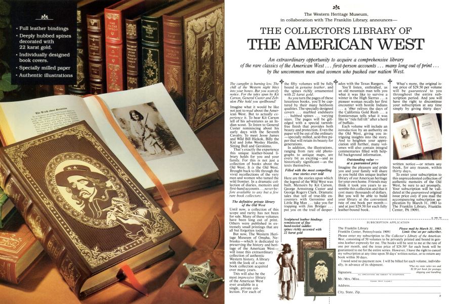 The Franklin Library | Esquire | MARCH 1983