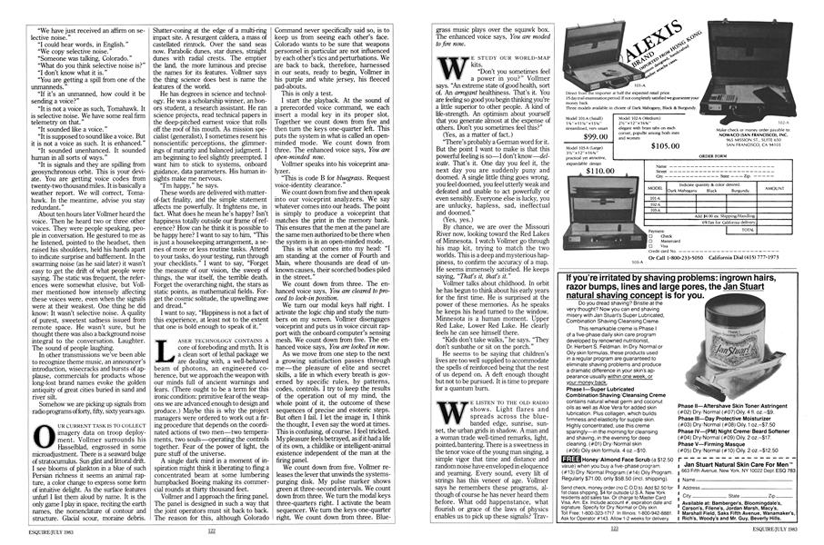 Advertisement: Jan Stuart Natural Skin Care for Men | Esquire | JULY 1983