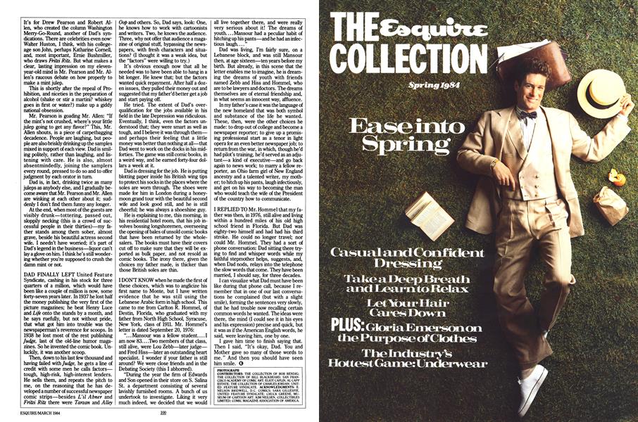 THE Esquire COLLECTION Spring 1984 | Esquire | MARCH 1984