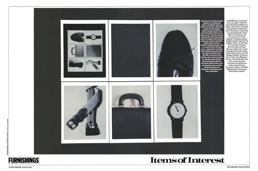 Items of Interest | Esquire | MARCH 1984