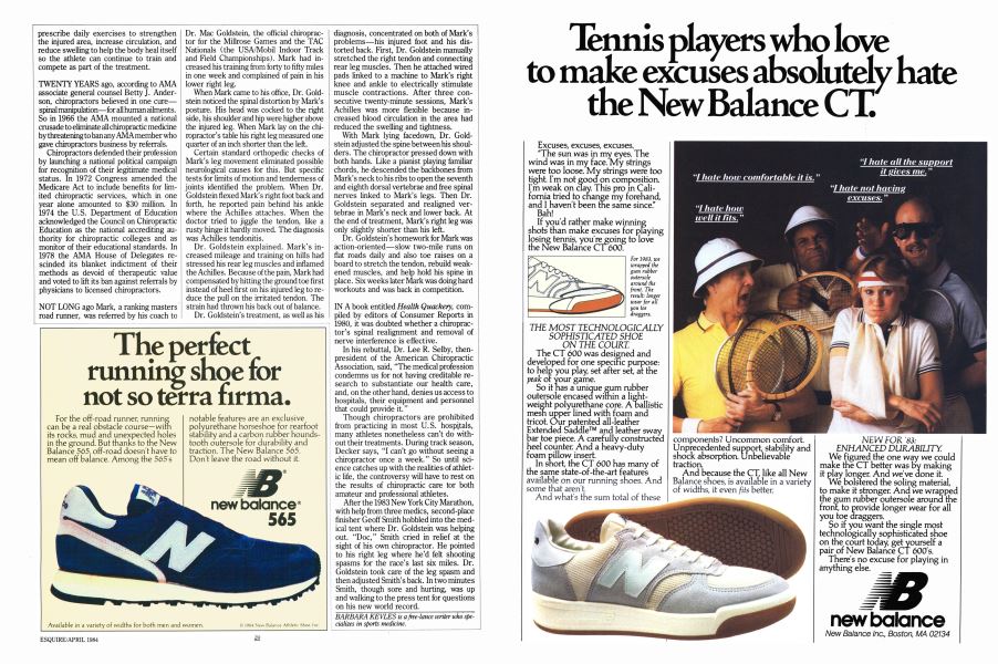 New Balance Inc.: New Balance Ct 600 | Esquire | APRIL 1984