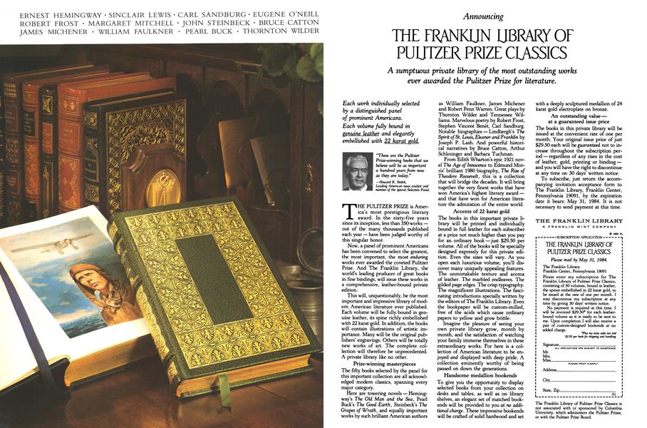 The Franklin Library | Esquire | MAY 1984