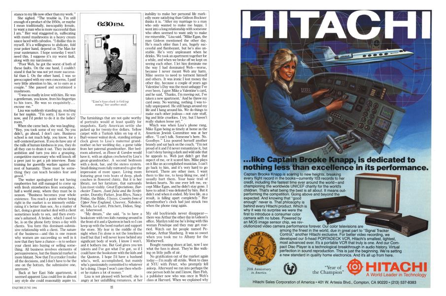 Hitachi Sales Corporation of America: Portadeck Vcr | Esquire | JUNE 1984