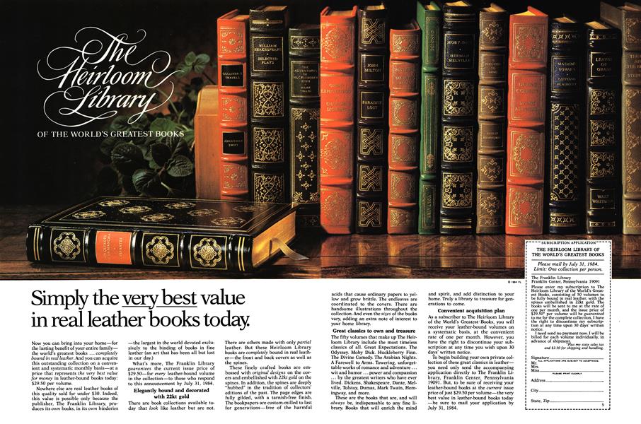 The Franklin Library | Esquire | JULY 1984