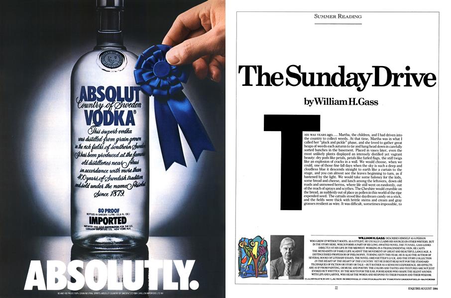 The Sunday Drive | Esquire | AUGUST 1984