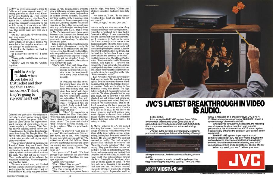Jvc Company of America | Esquire | NOVEMBER 1984