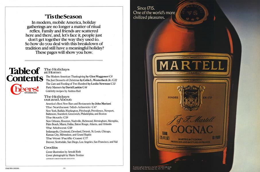 Table of Contents | Esquire | NOVEMBER 1984