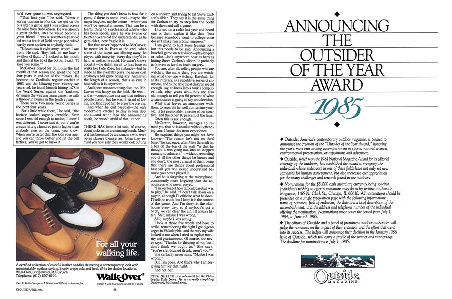 Outside | Esquire | APRIL 1985