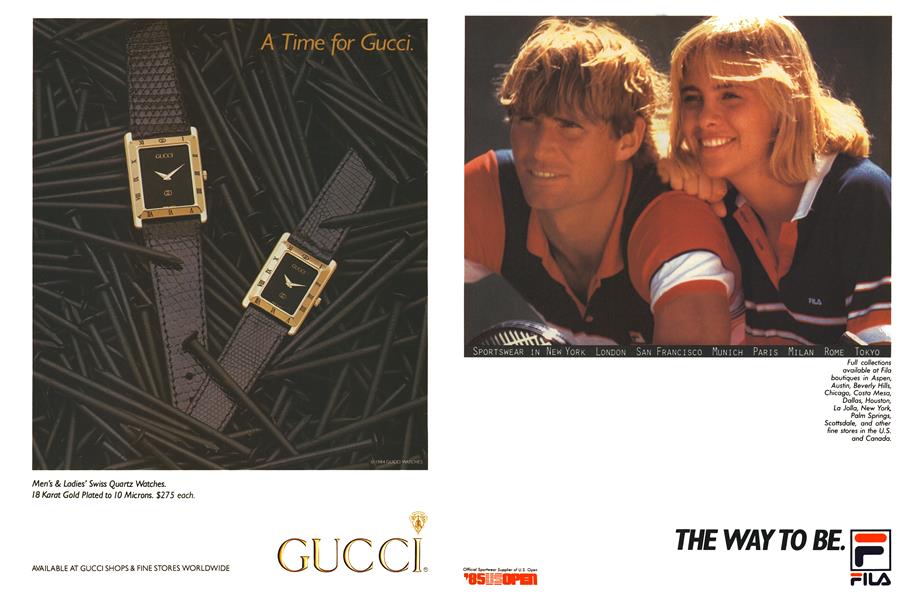 Gucci Watches | Esquire | MAY 1985