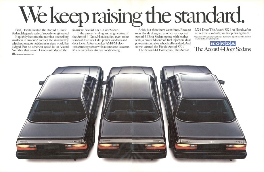American Honda Motor Co., Inc.: the Accord 4-door Sedans | Esquire ...