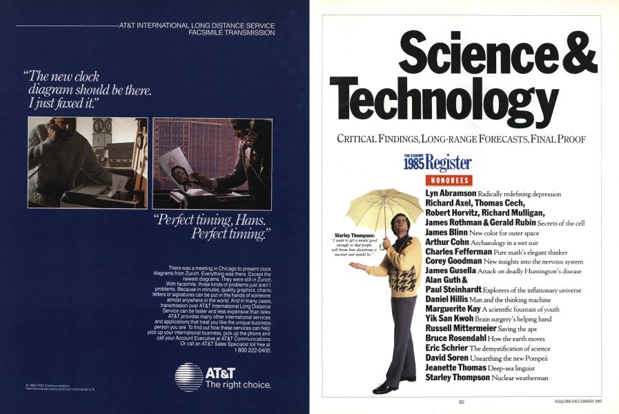 Science & Technology | Esquire | DECEMBER 1985