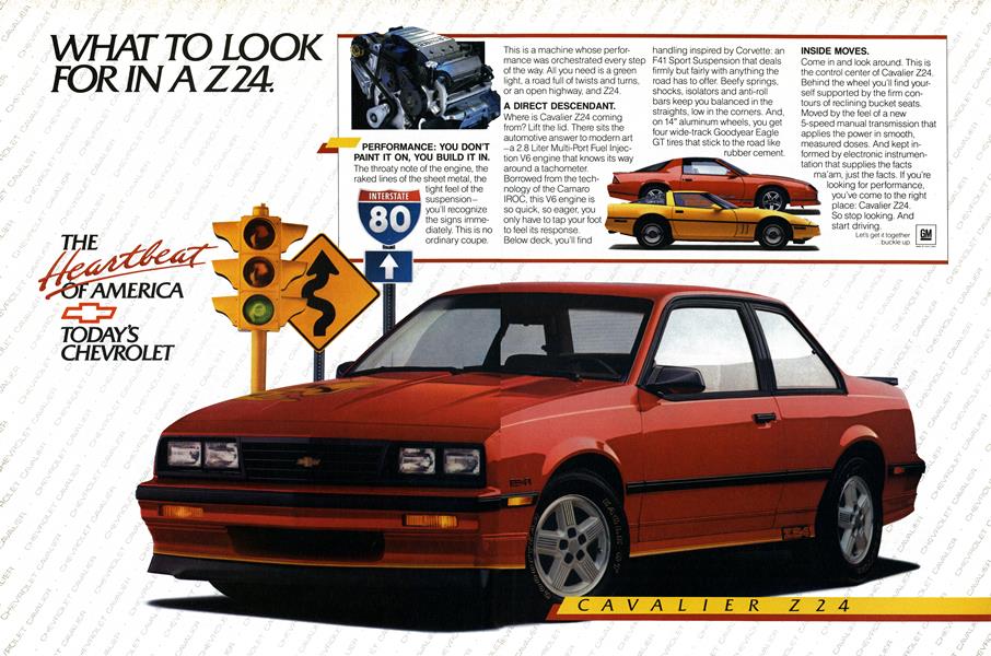 Gm: Cavalier Z24 | Esquire | NOVEMBER 1986