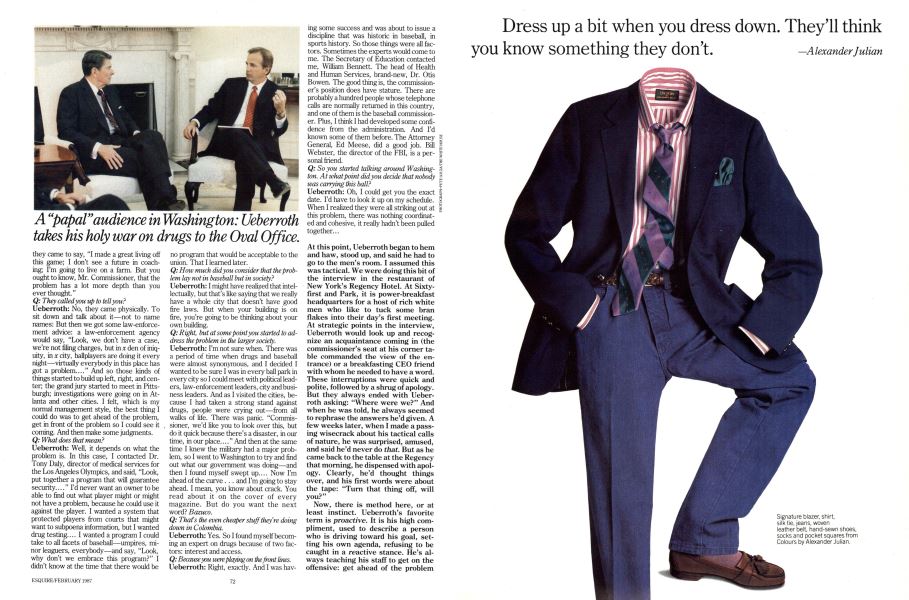 Alexander Julian | Esquire | FEBRUARY 1987