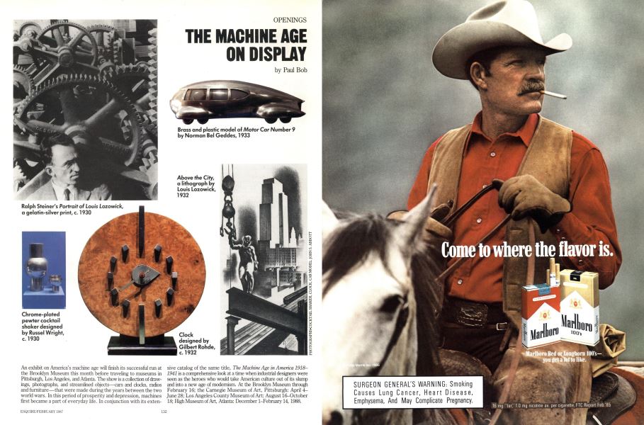 The Machine Age on Display | Esquire | FEBRUARY 1987