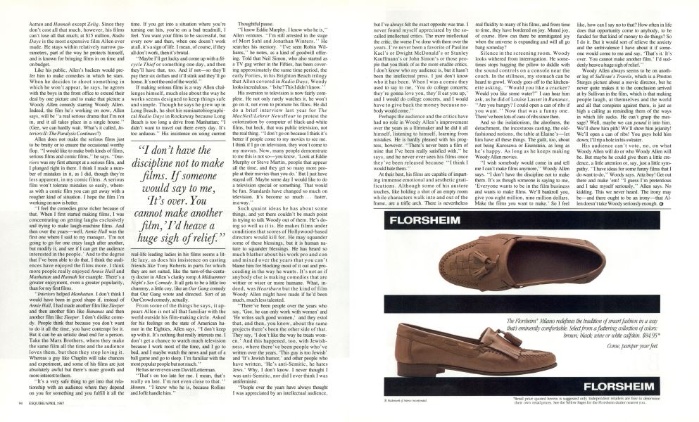 Interco Incorporated: Florsheim | Esquire | APRIL 1987